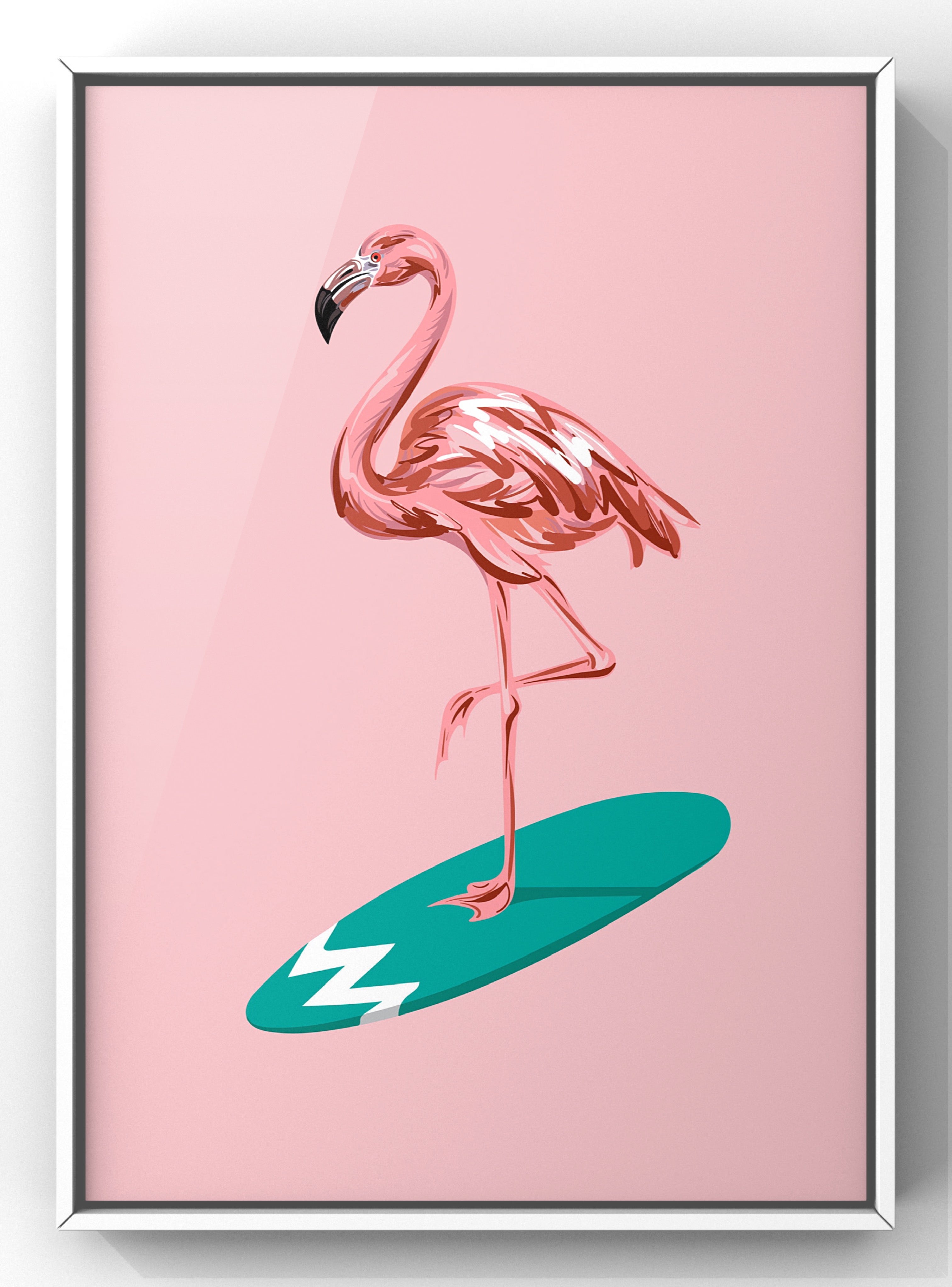 Flamingo Pop Art