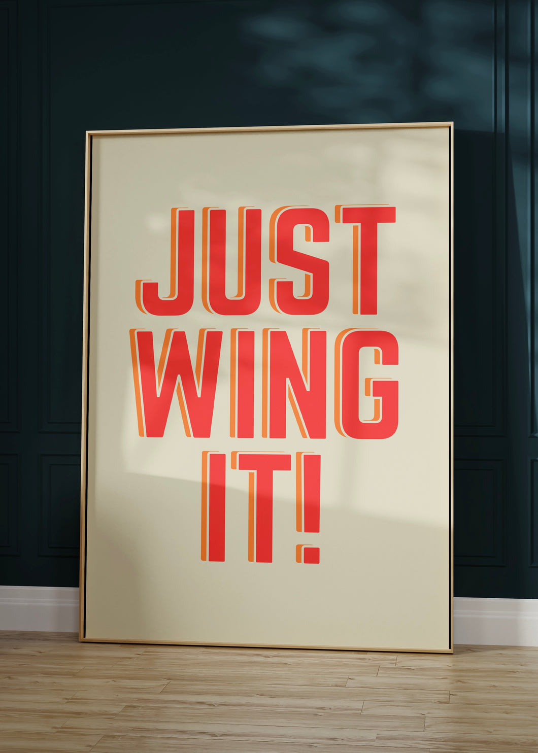 Just Wing It Quote Print – Wolf & Bear Prints